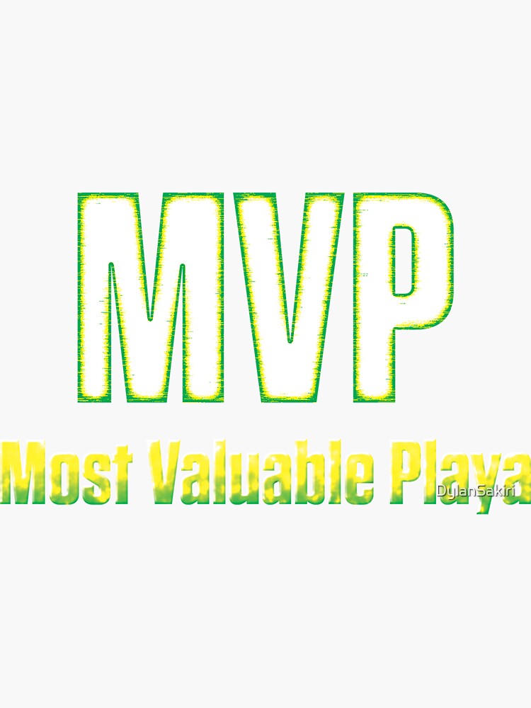 "MVP" Sticker by DylanSakiri | Redbubble