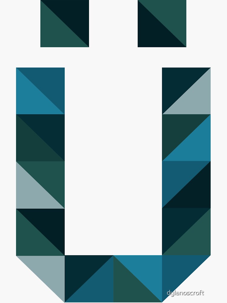 "Geometric Umlaut" Sticker for Sale by dylanoscroft | Redbubble