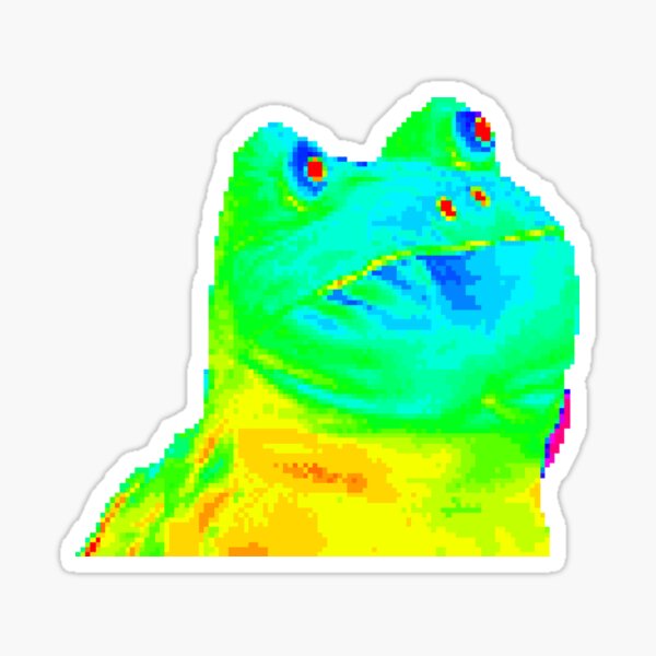 "Rainbow Frog" Sticker for Sale by Operat0r | Redbubble