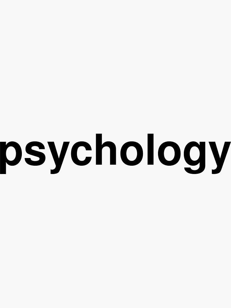 "psychology" Sticker for Sale by ninov94 | Redbubble