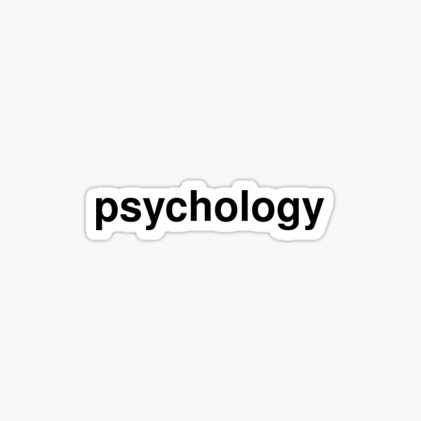 "psychology" Sticker for Sale by ninov94 | Redbubble