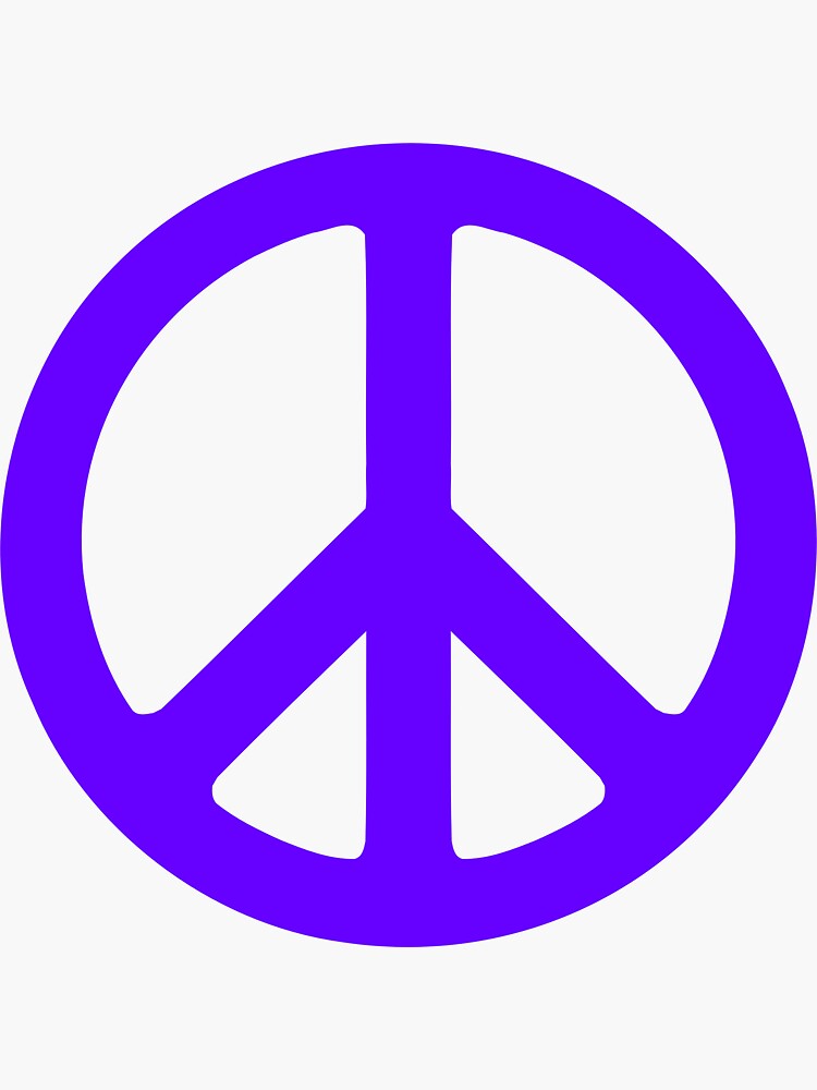 "Peace Sign Flower Power" Sticker by BenjiKing | Redbubble