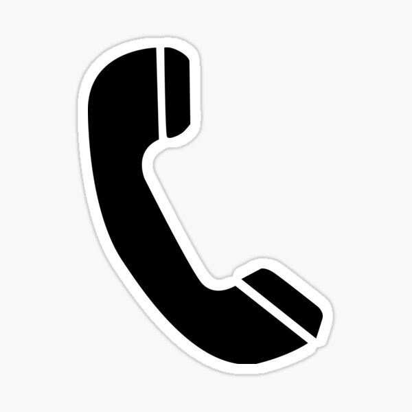 "Retro Black Telephone" Sticker for Sale by BenjiKing | Redbubble