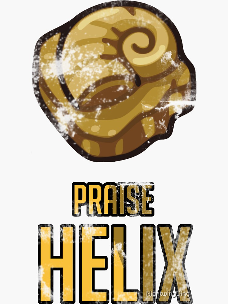 "PRAISE HELIX" Sticker for Sale by NightwingDing | Redbubble