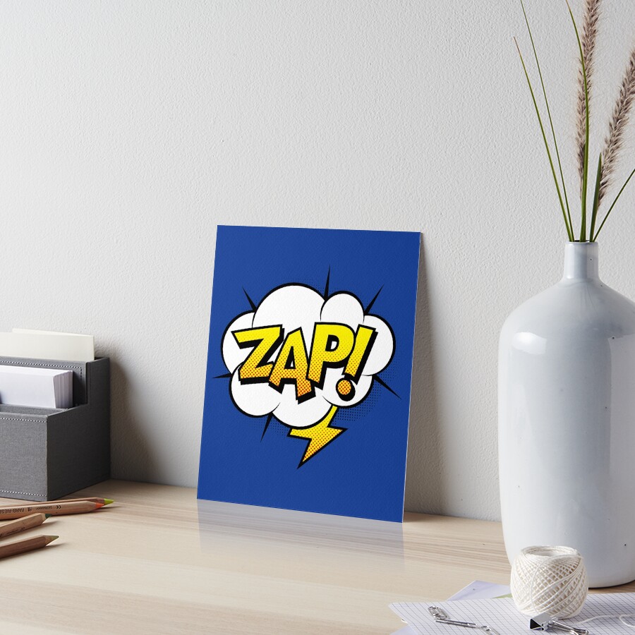 "ZAP Comic Book Word, Comics 70s Pop Art Elements, Superhero Action ...