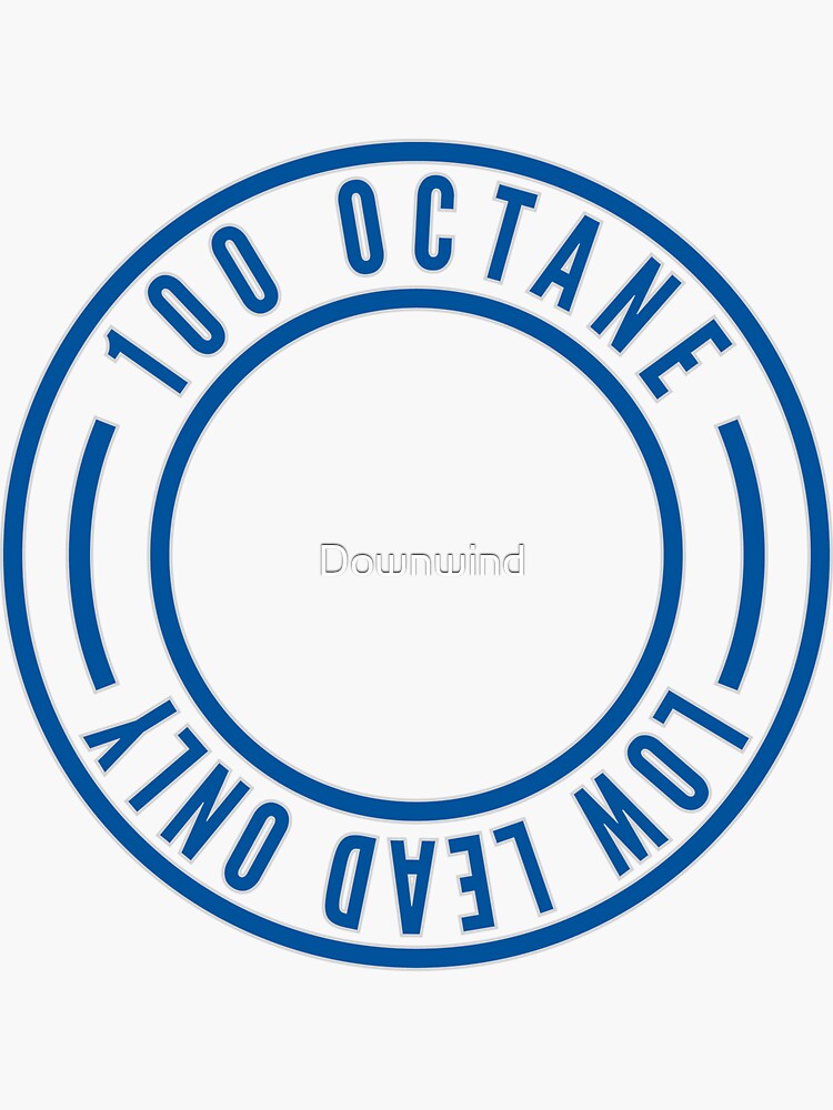 "100LL - Avgas" Sticker for Sale by Downwind | Redbubble