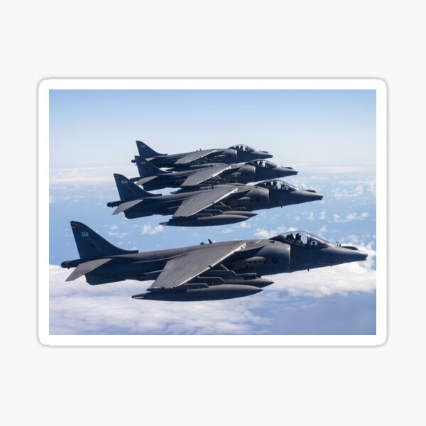 "Harrier Quartet" Sticker for Sale by captureasecond | Redbubble