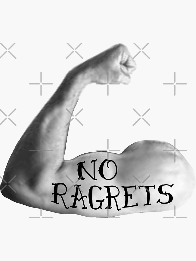 "No Ragrets" Sticker for Sale by heeheetees | Redbubble