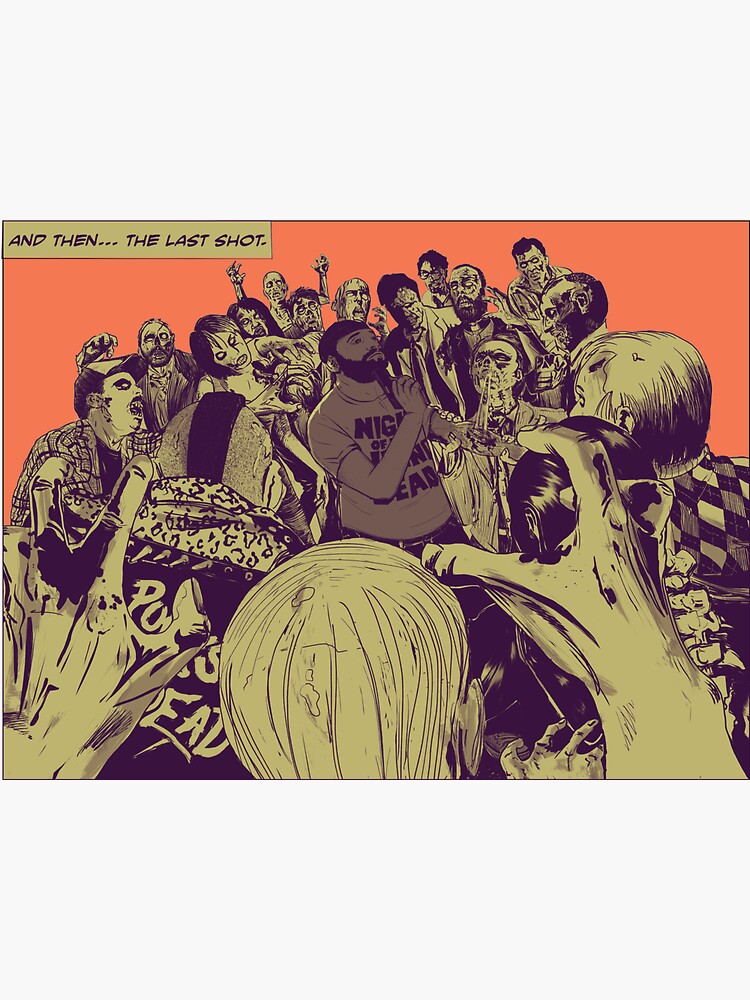 "The Last Shot" Sticker for Sale by Lopesco | Redbubble