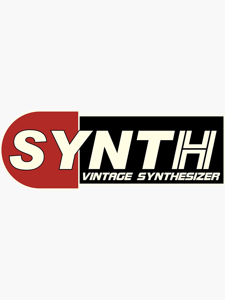 "Vintage Synth" Sticker for Sale by maliderkel | Redbubble