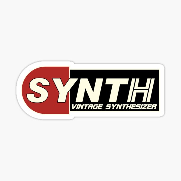 "Vintage Synth" Sticker for Sale by maliderkel | Redbubble