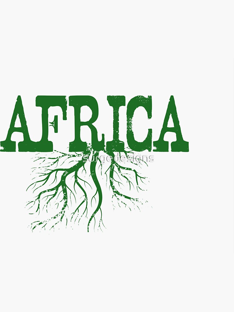 "Africa Roots" Sticker by surgedesigns | Redbubble