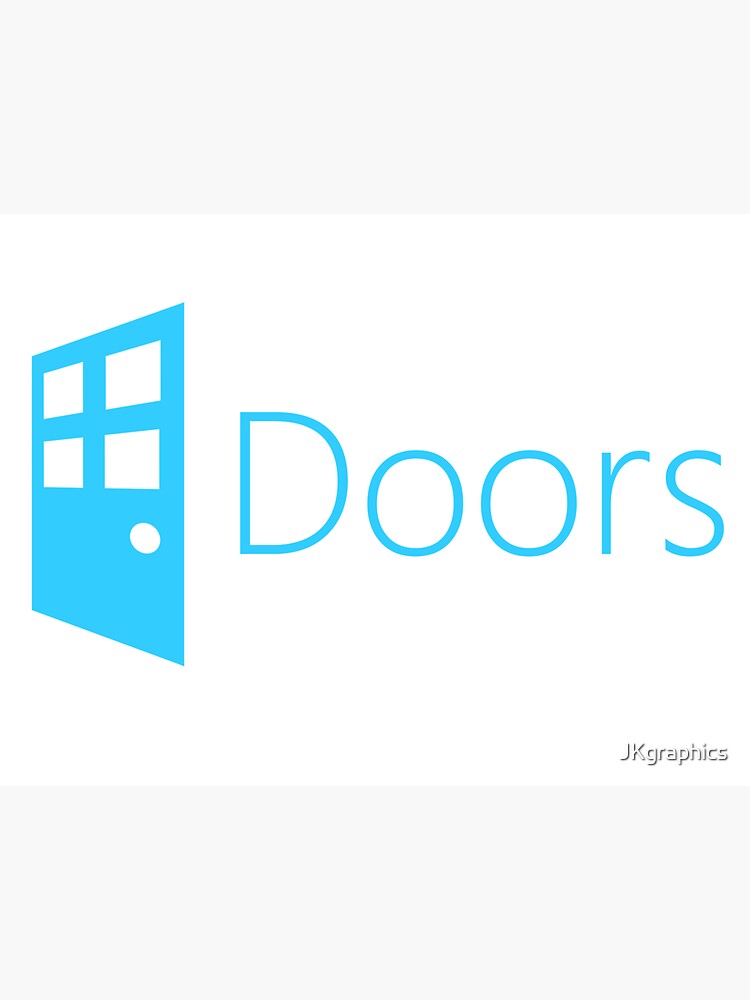 "Doors (Windows Parody)" Sticker for Sale by JKgraphics | Redbubble
