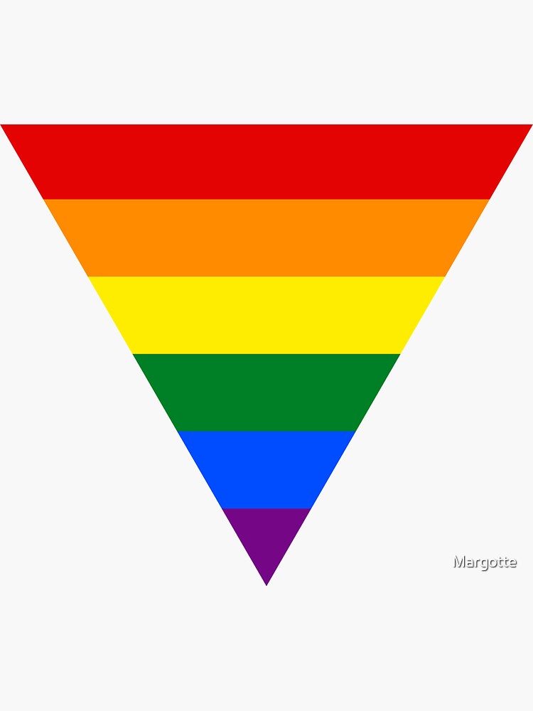 "LGBT triangle flag" Sticker by Margotte | Redbubble