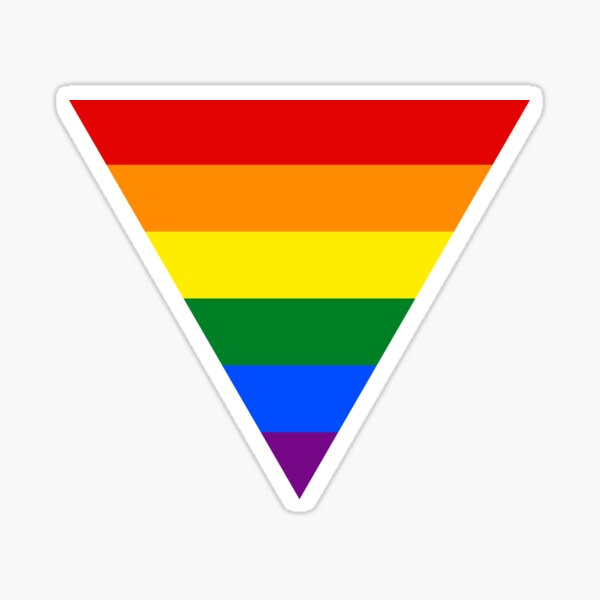 "LGBT triangle flag" Sticker by Margotte | Redbubble