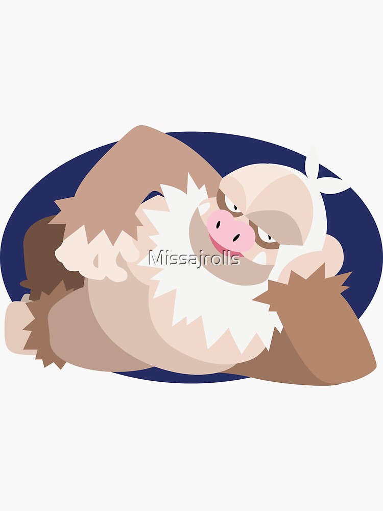 "Slaking - 3rd Gen" Sticker by Missajrolls | Redbubble