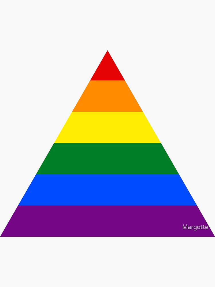 "LGBT triangle flag" Sticker for Sale by Margotte | Redbubble