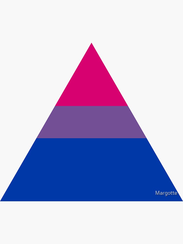 "Bisexual triangle flag" Sticker for Sale by Margotte | Redbubble