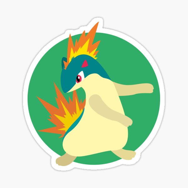 "Quilava - 2nd Gen" Sticker by Missajrolls | Redbubble