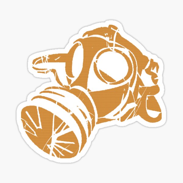 "gas mask" Sticker for Sale by hofanopolis | Redbubble
