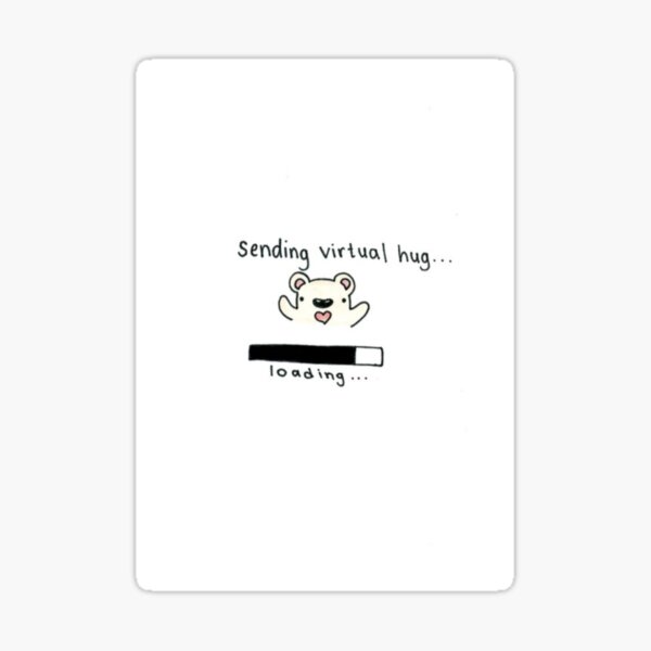 Virtual Hug Stickers | Redbubble