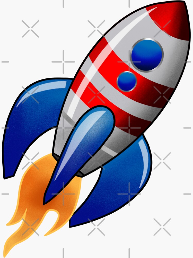 "Rocket Design" Sticker by Pumpkindraws1 | Redbubble