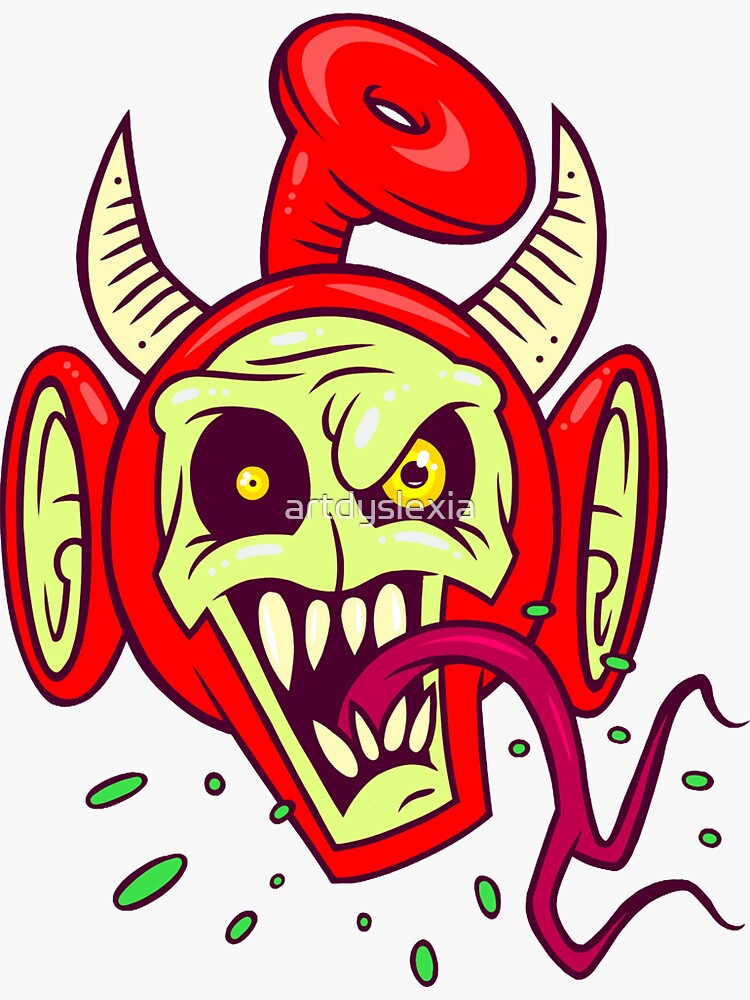 "Evil Dead Po" Sticker for Sale by artdyslexia | Redbubble