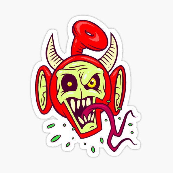 "Evil Dead Po" Sticker for Sale by artdyslexia | Redbubble