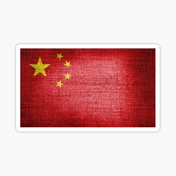 "China Flag" Sticker for Sale by enhan | Redbubble