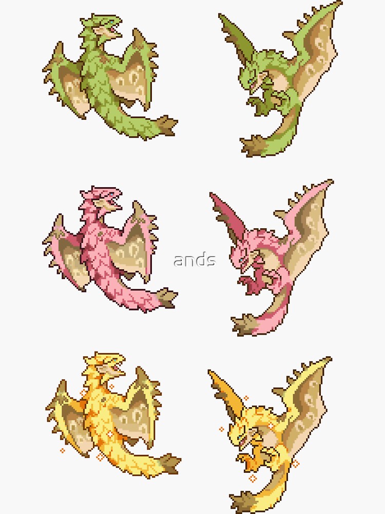 "rathian" Sticker for Sale by ands | Redbubble