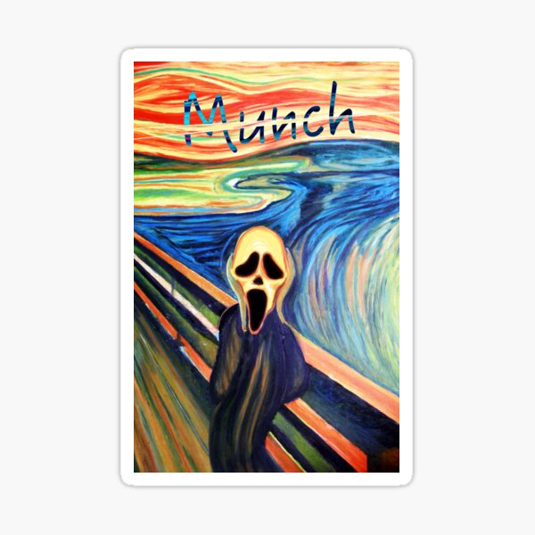 "El Grito" Sticker for Sale by Nostromo71 | Redbubble