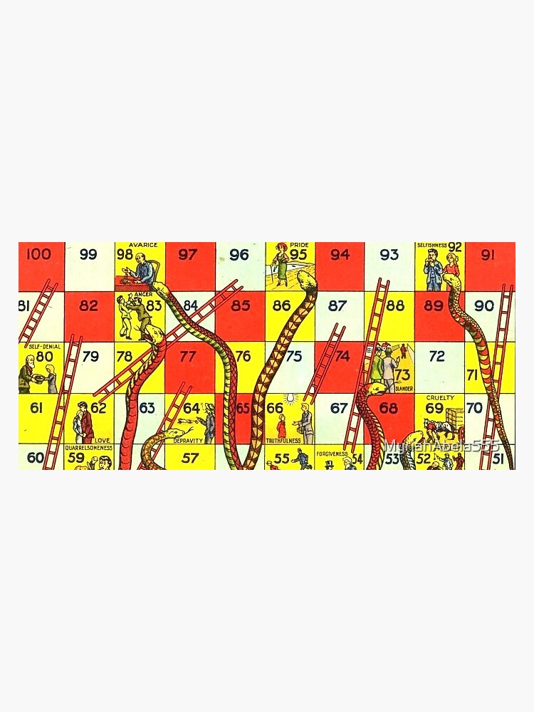 "Snakes and Ladders" Sticker for Sale by MyriahAbela555 | Redbubble
