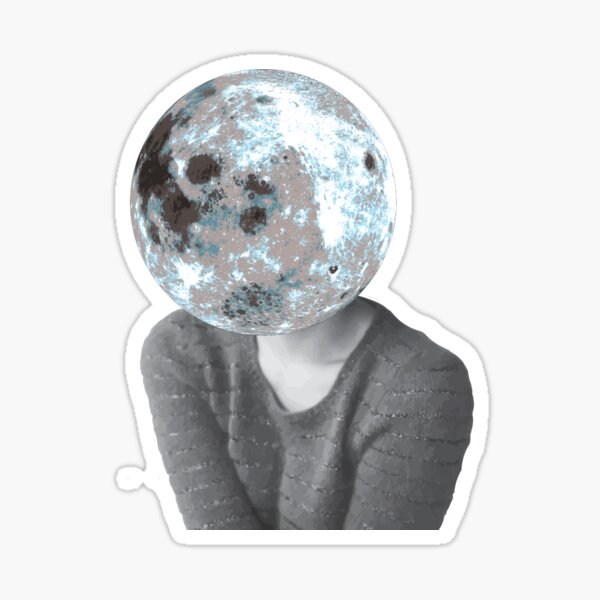 "Moon Girl" Sticker by Malattia | Redbubble