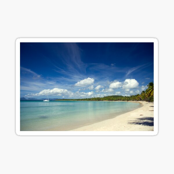 "Tropical Island" Sticker by cinema4design | Redbubble