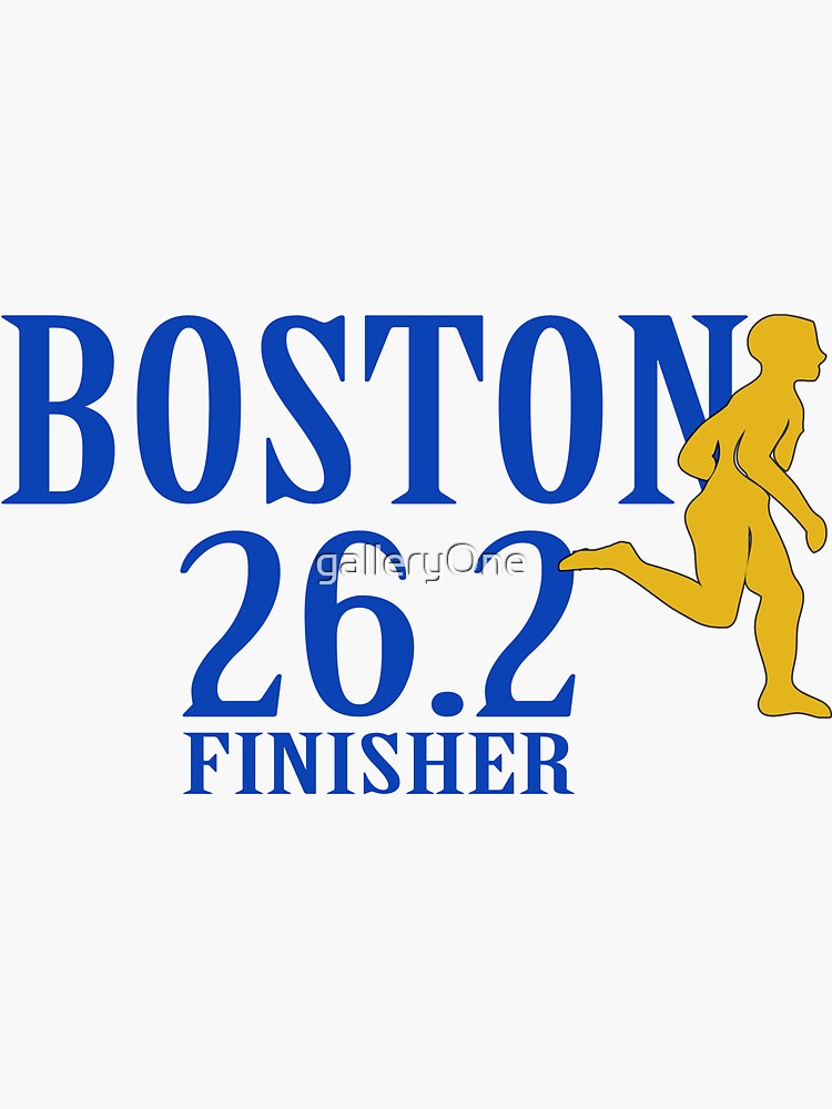 "Boston Marathon 2019 26.2 Finisher" Sticker by galleryOne | Redbubble