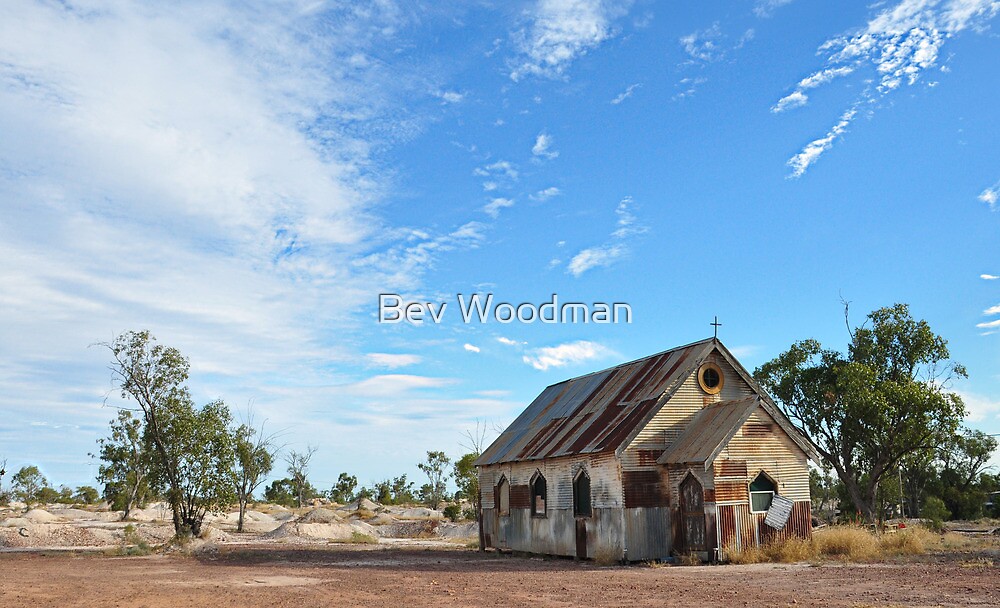 "Corrugated Iron Church - Lightning Ridge NSW Australia" by Bev Woodman ...