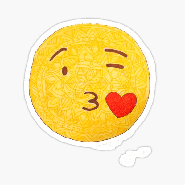"Kiss Emoji" Sticker for Sale by nsvtwork | Redbubble