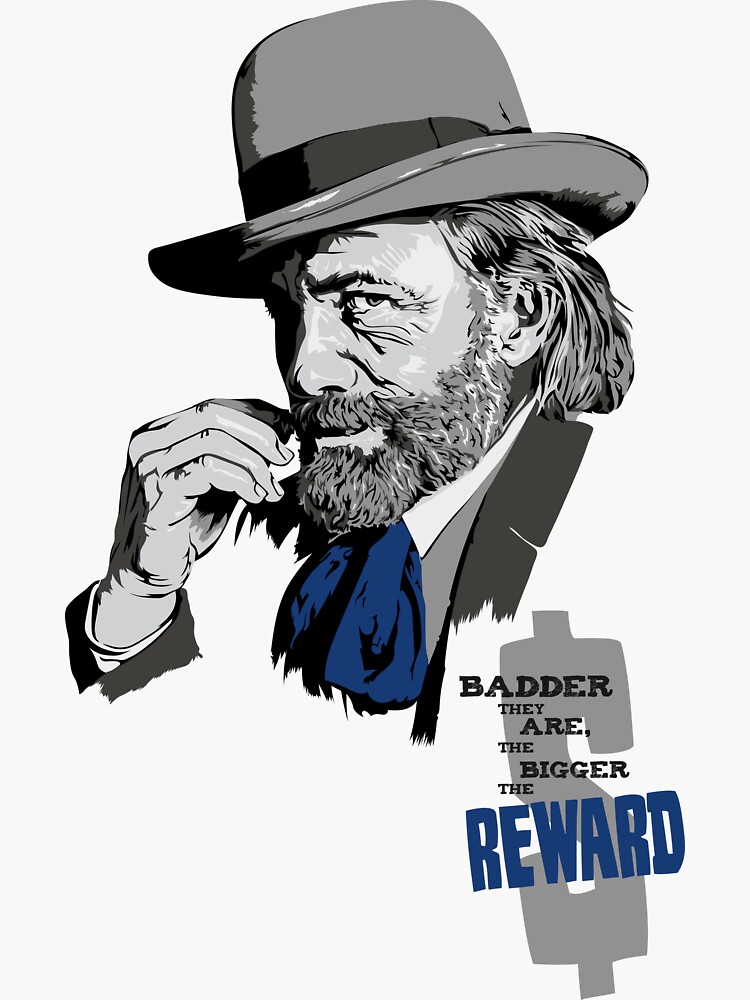 "Dr King Schultz - Django Unchained" Sticker for Sale by Gait44 | Redbubble