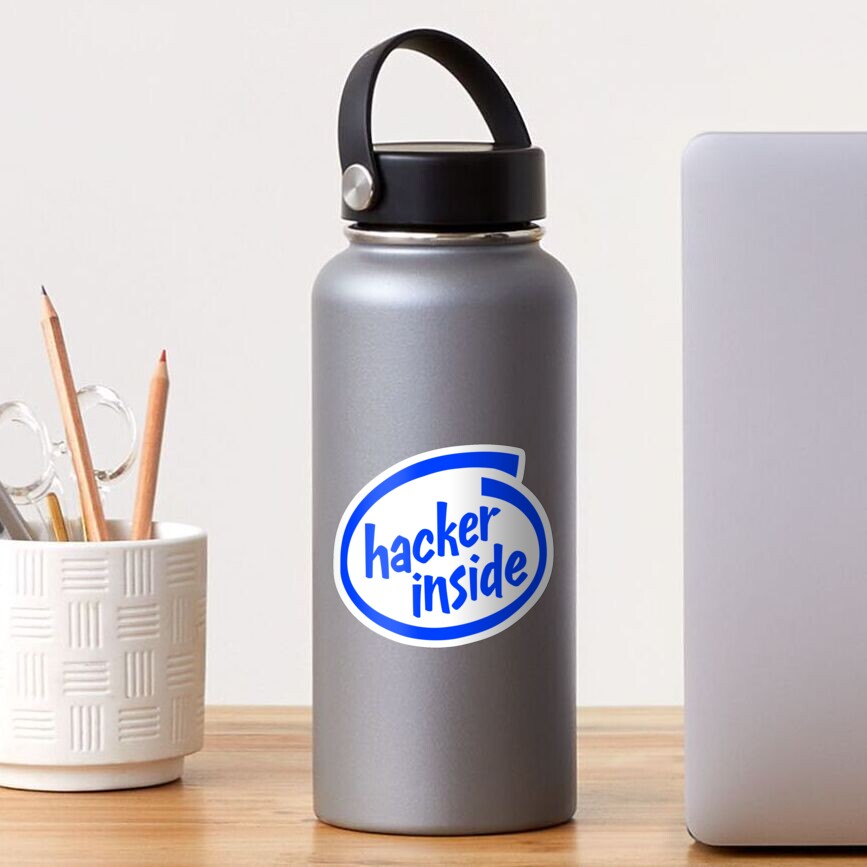 "Hacker Inside" Sticker for Sale by BenjiKing | Redbubble