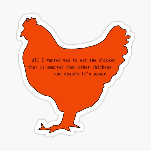 "OITNB - Chicken" Sticker by applepiearts | Redbubble