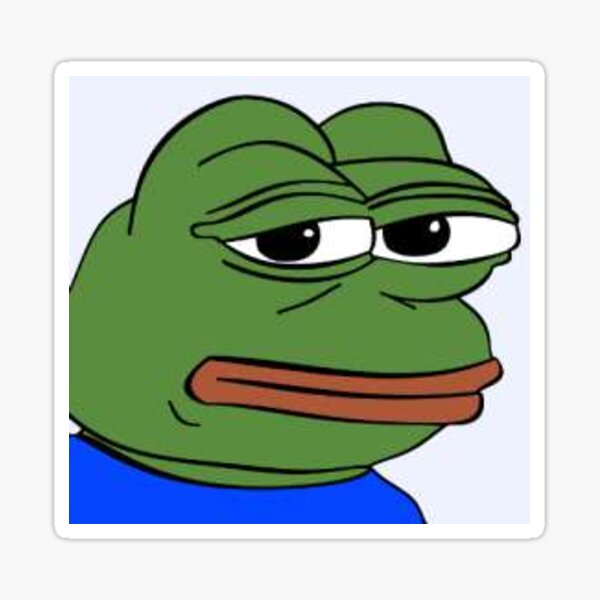 "WTf frog" Sticker by xxcrippledxx | Redbubble