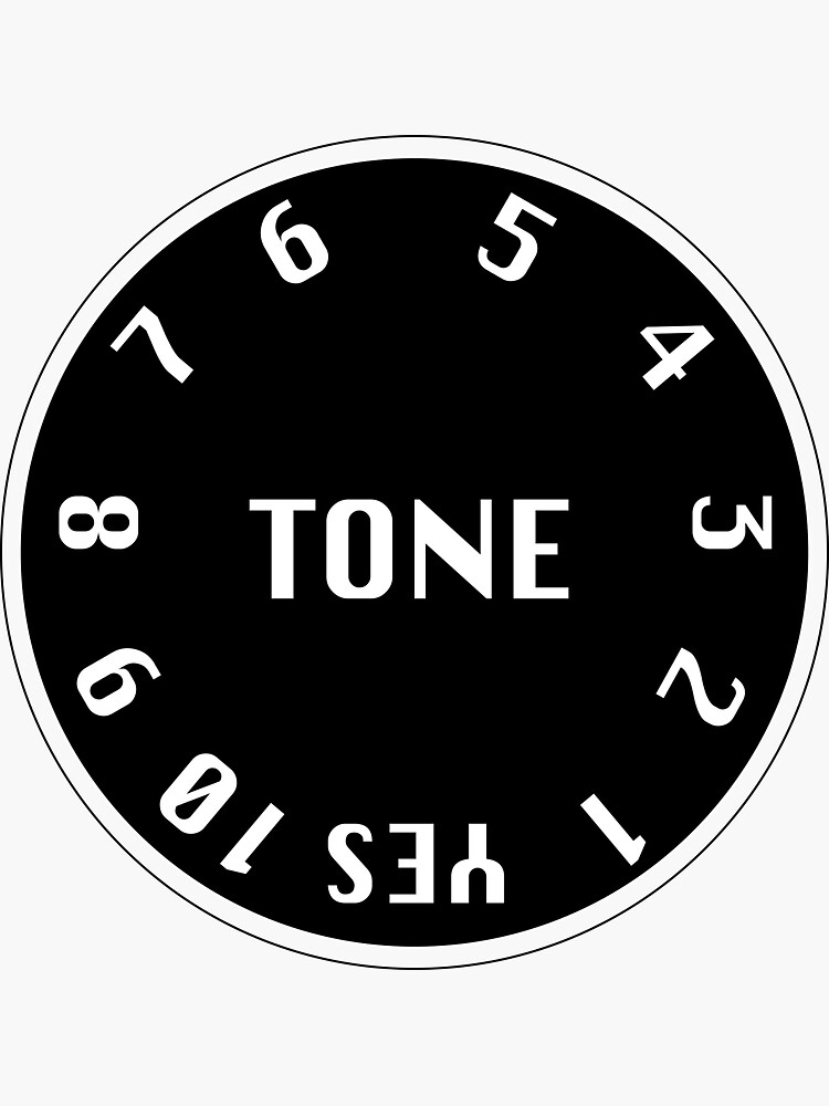 "Tone Knob" Sticker for Sale by EnriqueR2112 | Redbubble