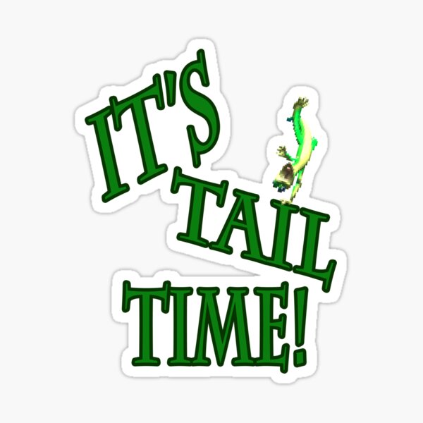 "Gex - Tail Time" Sticker by IckObliKrum92 | Redbubble