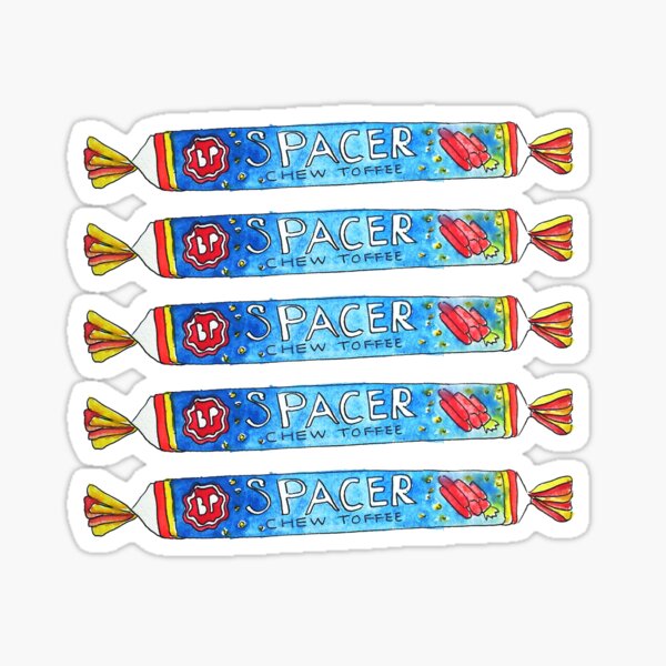 "BP Spacer Toffee" Sticker for Sale by birbalstudios | Redbubble
