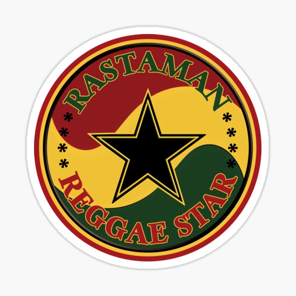 "Rastaman Reggae Star" Sticker by maliderkel | Redbubble