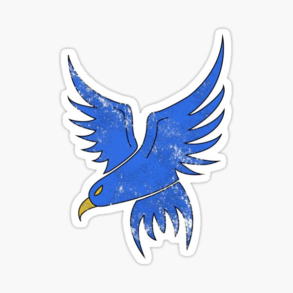 "Blue Falcon" Sticker for Sale by downrangedesign | Redbubble