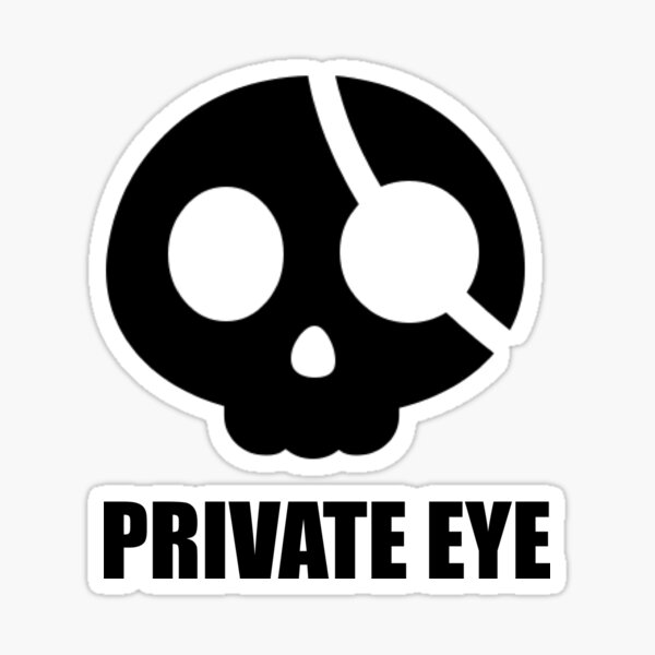 "Private Eye" Sticker by DolceandBanana | Redbubble