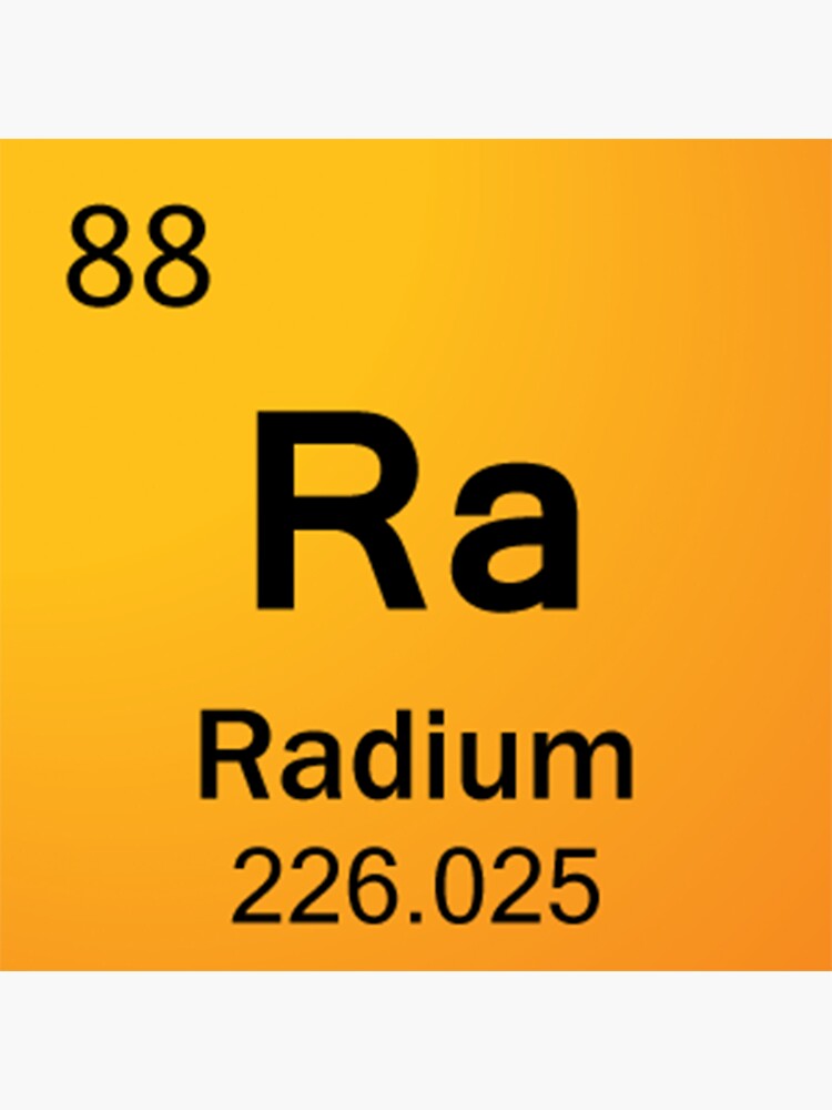 "Colour Radium - Orange Radium" Sticker for Sale by rybw | Redbubble