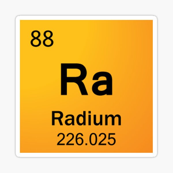 "Colour Radium - Orange Radium" Sticker for Sale by rybw | Redbubble