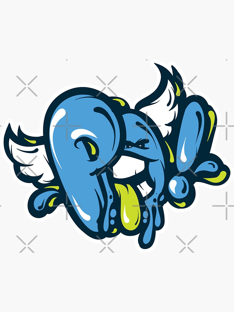 "throw up" Sticker by MISTERPOLLO | Redbubble